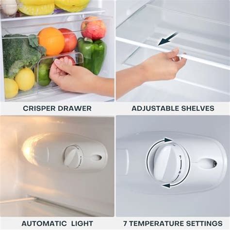 Upstreman 31 Cuft Double Door Mini Fridge