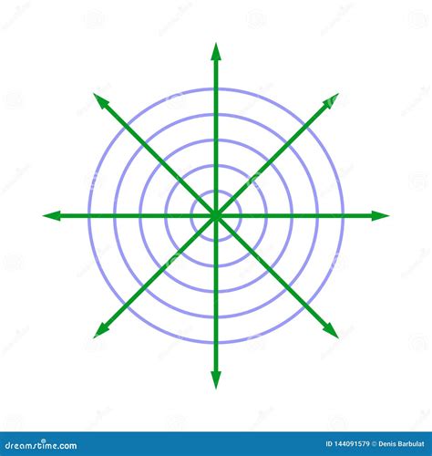 Spherical Wave Propagation Stock Vector Illustration Of Vector 144091579