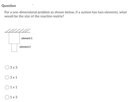 solved question for a one dimensional problem as shown