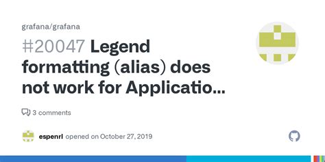 Legend Formatting Alias Does Not Work For Application Insights
