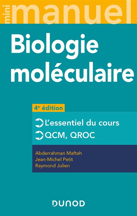 Mini Manuel De Biologie Moléculaire Cours Qcm Qroc Livre Et