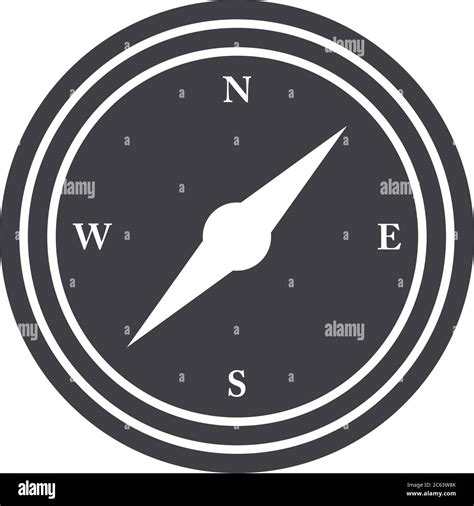 Compass Rose Navigation Cartography Expedition Vector Illustration