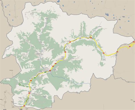 Large Detailed Road Map Of Andorra Andorra Europe Mapsland Maps