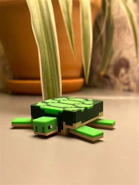 Minecraft Turtle Articulated By Kirimba Makerworld Download Free 3d Models
