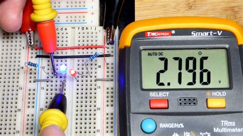 How To Multimeter Measure Series LED And Resistor Circuit Voltages
