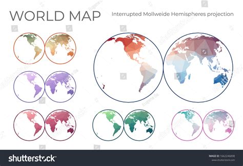 imágenes de Proyección de mollweide Imágenes fotos y vectores de stock Shutterstock