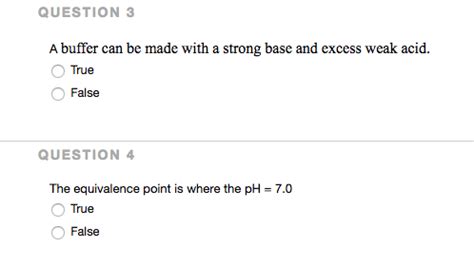 Solved A Buffer Can Be Made With A Strong Base And Excess Chegg