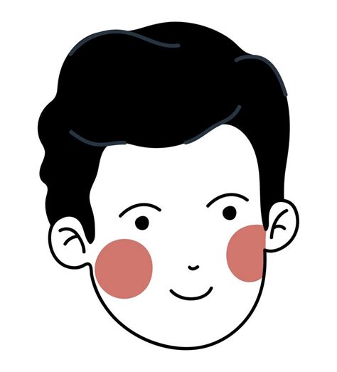 Smiling Man Face 21380499 Vector Art At Vecteezy