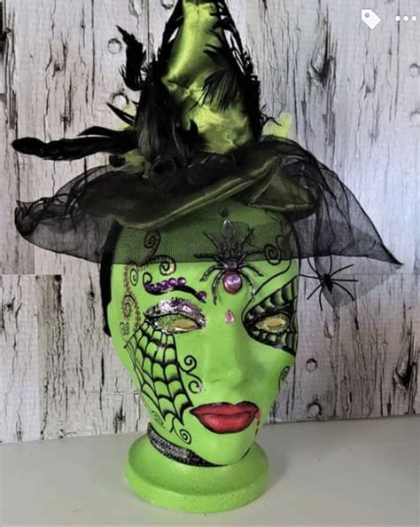 Dollarama Styrofoam Head Witch Superhero Character Fictional Characters