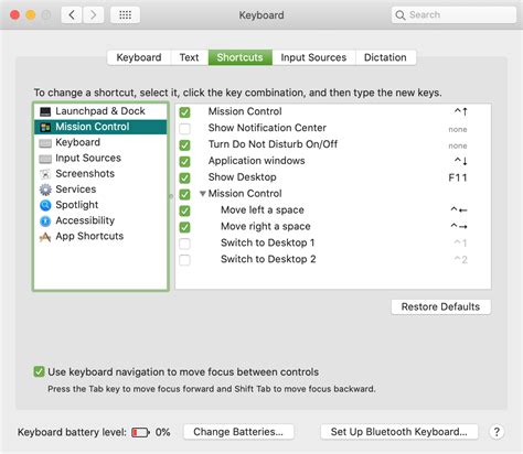 How To Assign A Keyboard Shortcut To Notification Center On Mac