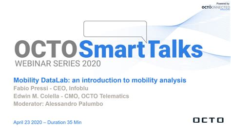 Great Success For The First Octo Smart Talks Mobility Datalab Mobility To Support Everyone
