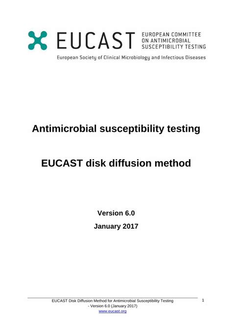 Pdf Antimicrobial Susceptibility Testing Eucast Disk Diffusion Dokumen Tips