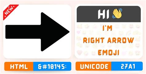 Right Arrow Emoji Copy Paste Meaning Unicode