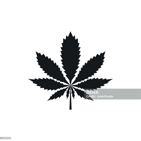 大麻葉圖示簡單的樣式向量圖形及更多上癮圖片 上癮 俄羅斯 健保和醫療 Istock