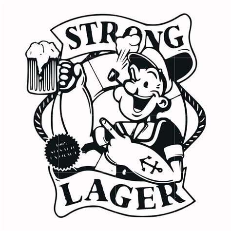 Popeye Svg Popeye Tv Show Svg Dxf Eps Png Digital File Cute