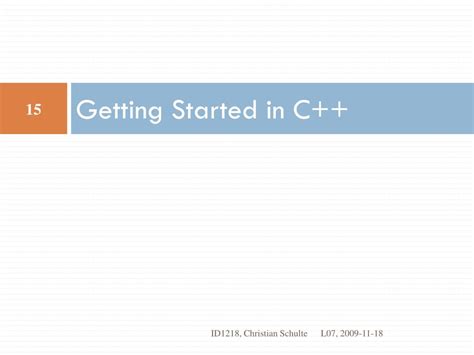 Ppt Getting Started With C Powerpoint Presentation Free Download
