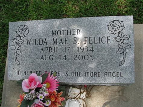 Wilda Mae Stevens Felice 1934 2005 Find A Grave Memorial