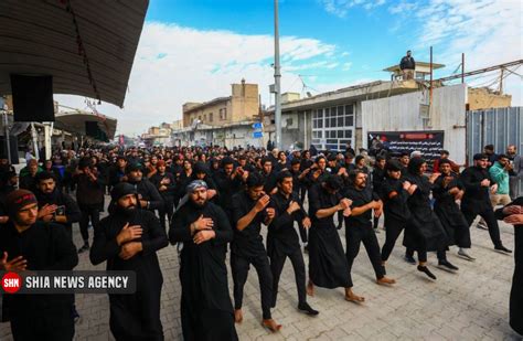دسته‌های عزاداری در سامرا هم‌زمان با شهادت امام هادیع تصاویر