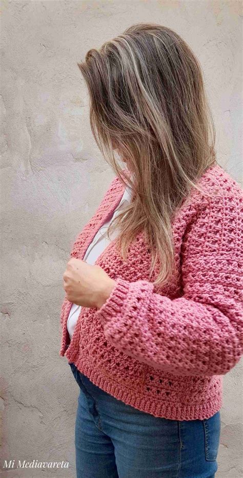 Cárdigan Isabelle Patrón Cárdigan Con Bolsillos A Crochet Mi Mediavareta
