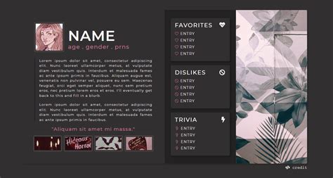 3 Modern Profile On Toyhouse