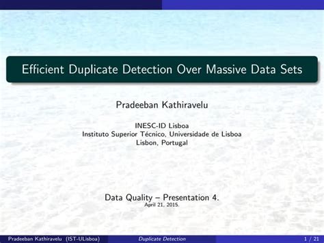 Efficient Duplicate Detection Over Massive Data Sets Pdf
