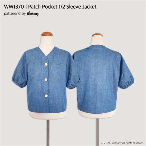 Pdf패턴 패치 포켓 12 슬리브 자켓 패턴 Ww1370 와마니