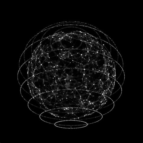 Premium Photo Sphere Made Up Of Points And Lines Network Connection Structure Big Data