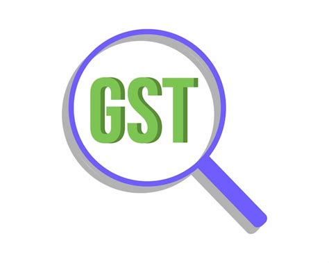 Premium Vector Goods And Services Tax Gst With Magnifying Glass