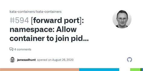Forward Port Namespace Allow Container To Join Pid Namespace Of