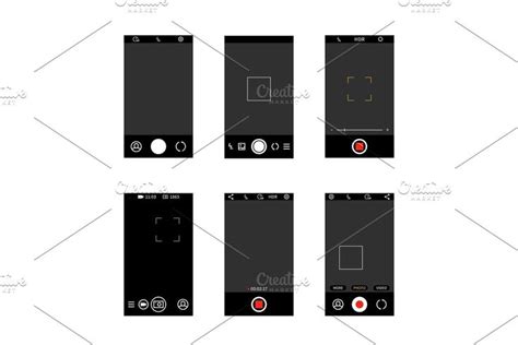 Smartphone Camera Screen Interface Computer Mockup Interface Smartphone