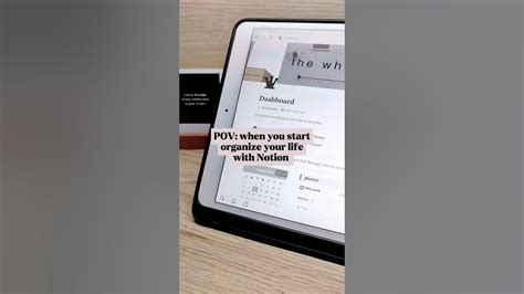 pov when you start organize your life with notion notion notiontips