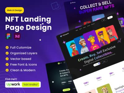Attractive NFT Website UI UX Design Upwork Attractive NFT Website UI UX Design Upwork