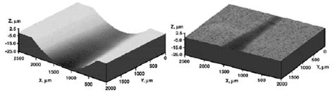 Scanning Profilometry Image Of Lubricated Sliding Wear Track Using A