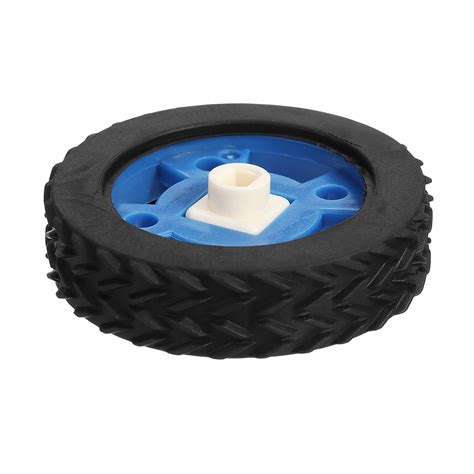 A Pair Of 47mm Rubber Wheels For Stepper Motors Dc Motors Arduino Smar