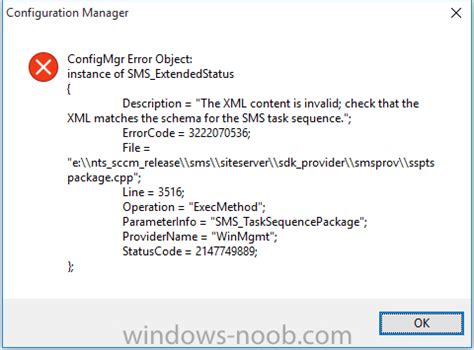 Cant Edit Task Sequece After Crash Configuration Manager Windows Noob Com