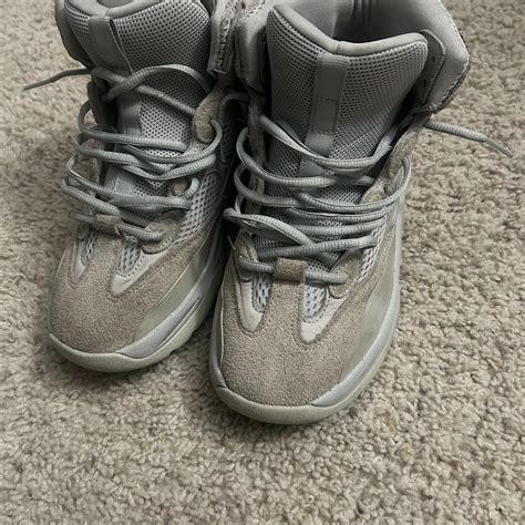 Yeezy Desert Boot Salt Worn A Couple Times Good Depop