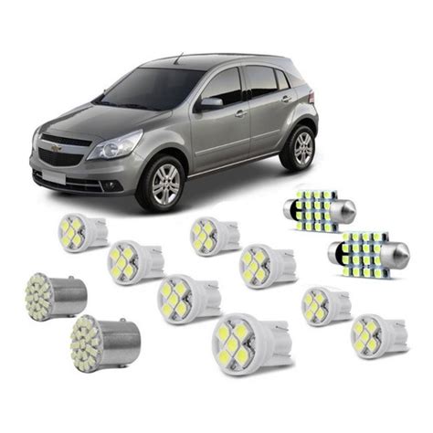 Kit Lampadas Led Agile Teto Farolete Ré Placa Meia Luz Shopee Brasil