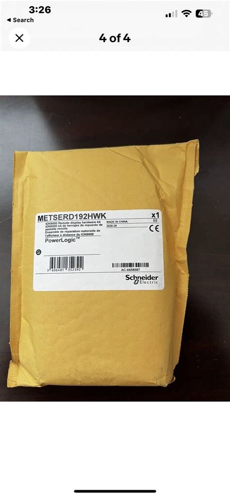 Schneider Metserd192 Powerlogic New In Box Ion 9000 9240 Screen Hmi