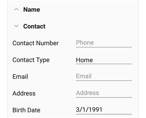 Xamarin Android DataForm Create Edit Data Entry Form Syncfusion