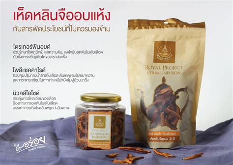 เห็ดหลินจือแดงโครงการหลวง โครงการหลวง ดี อร่อย