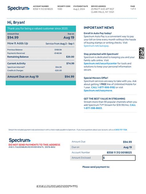 Spectrum Bill Pdf