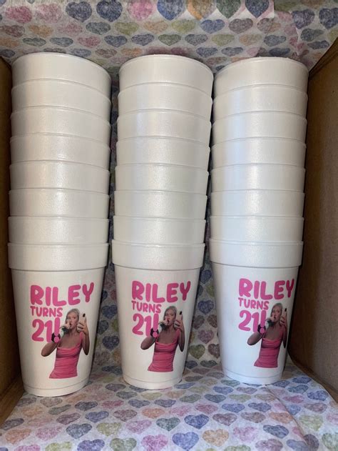 Custom Styrofoam Cups Etsy