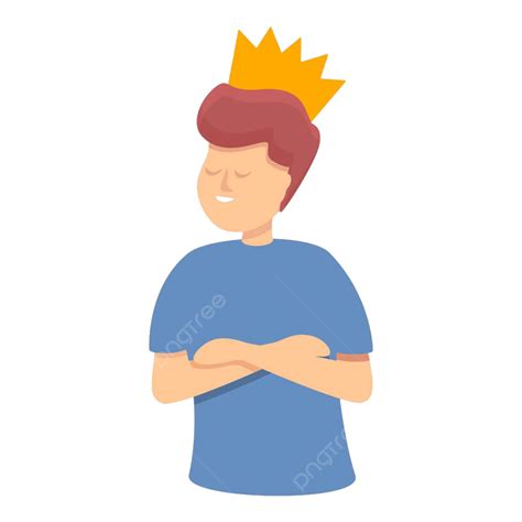 왕 나르시시즘 아이콘 만화 벡터 생각 받다 벡터 Png 일러스트 및 벡터 에 대한 무료 다운로드 Pngtree