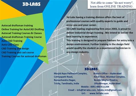 3d Labs On Linkedin Autocad Autocad Draftsman Training In Hyderabad Autocad Draftsman…