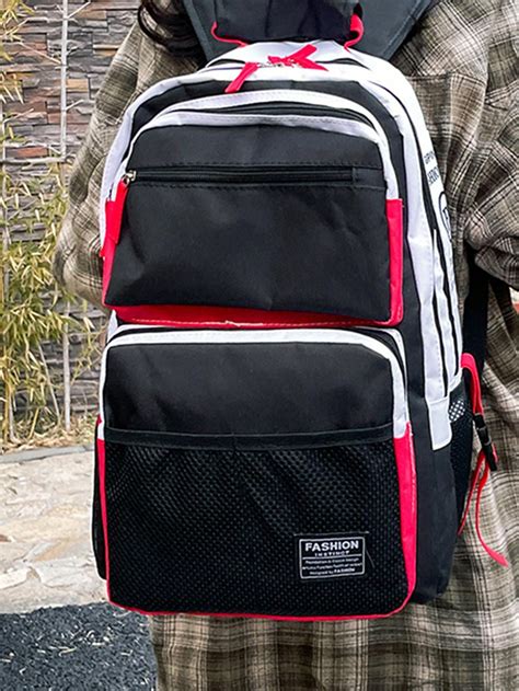 Large Capacity Female High School Students Fashion Trend Backpack Chic