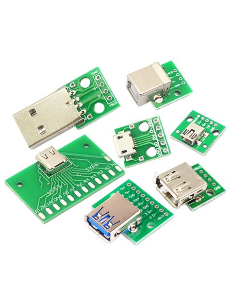 Usb To 20 30 Female Socket Male Micro Adapter Board Typec Welded