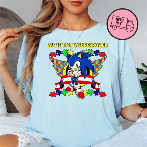 Sonic Autism Shirt Its Ok To Be Different Shirt Autism Awareness Shirt Autism Mama Shirt Sonic