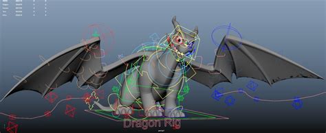 Mingrui Hu On Linkedin Rigging Maya Dragon Rig
