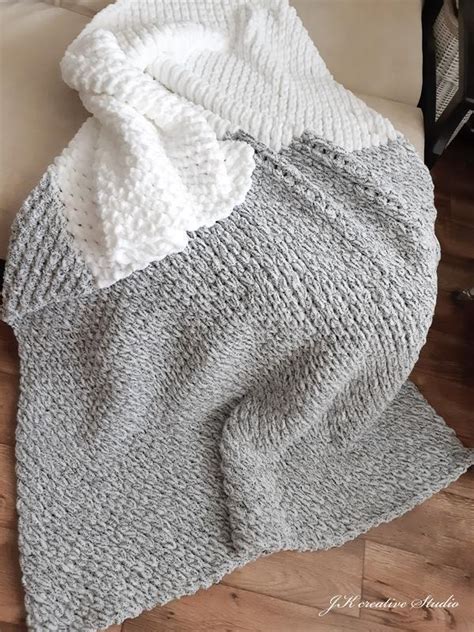 Плед из плюшевой пряжи — цена 900 грн в каталоге Пледы Купить товары для дома и быта по