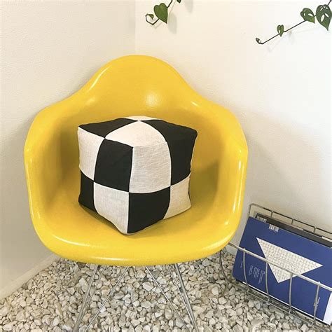 Handmade Checkered Cube Accent Pillow Dimensions Depop